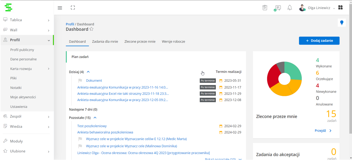 [Symfonia HR/Hsys] Jak zmienić widok kafelka Zadania? Widok ...