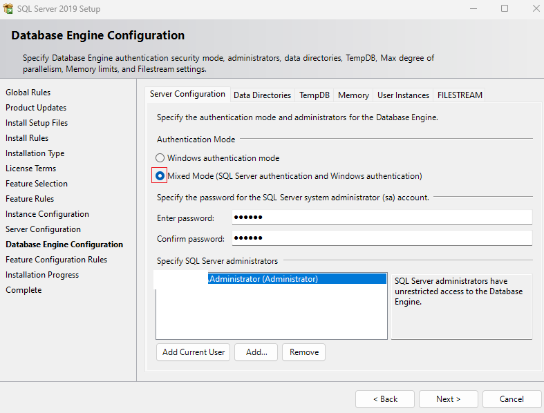 [R2P] Instalacja serwera SQL – Centrum pomocy